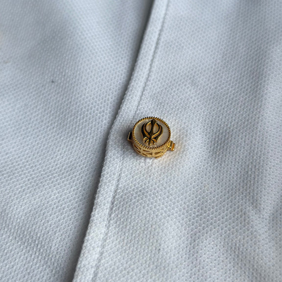 Mother of Pearl Button Clip – 925 Silver, Unisex & Stylish